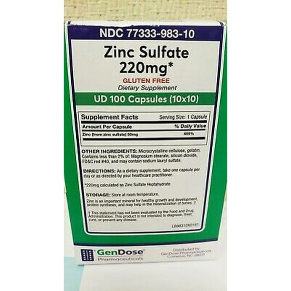 Zinc Sulfate 220mg