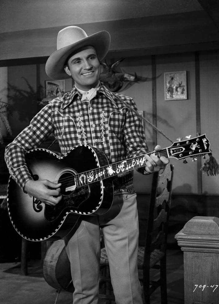 Gene Autry Playing the Guitar Photo Print (24 x 30) - Walmart.com