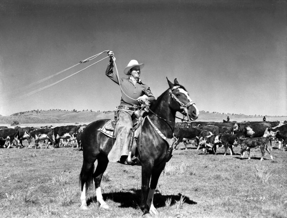 Gene Autry Spinning a Rope Photo Print (8 x 10) - Walmart.com
