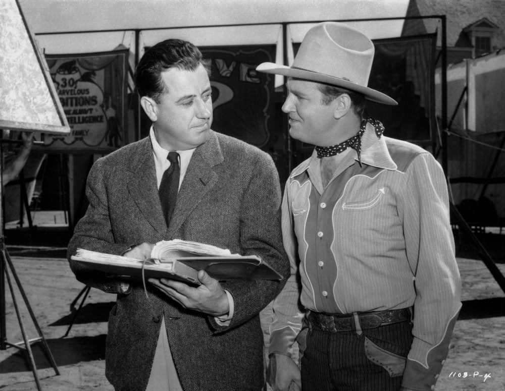 Gene Autry Talking to a Man Holding a Book Photo Print (24 x 30 ...
