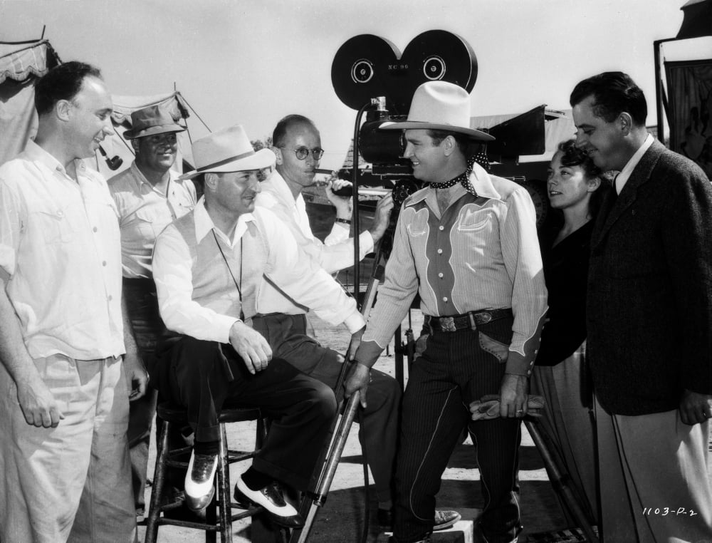 Gene Autry Talking to a Man Seated on Chair Photo Print (8 x 10 ...