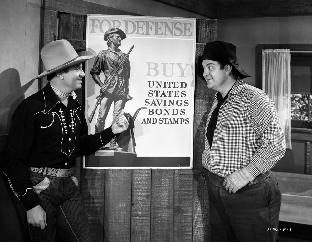 Gene Autry Talking to a Man in Shirt Photo Print (24 x 30) - Walmart.com