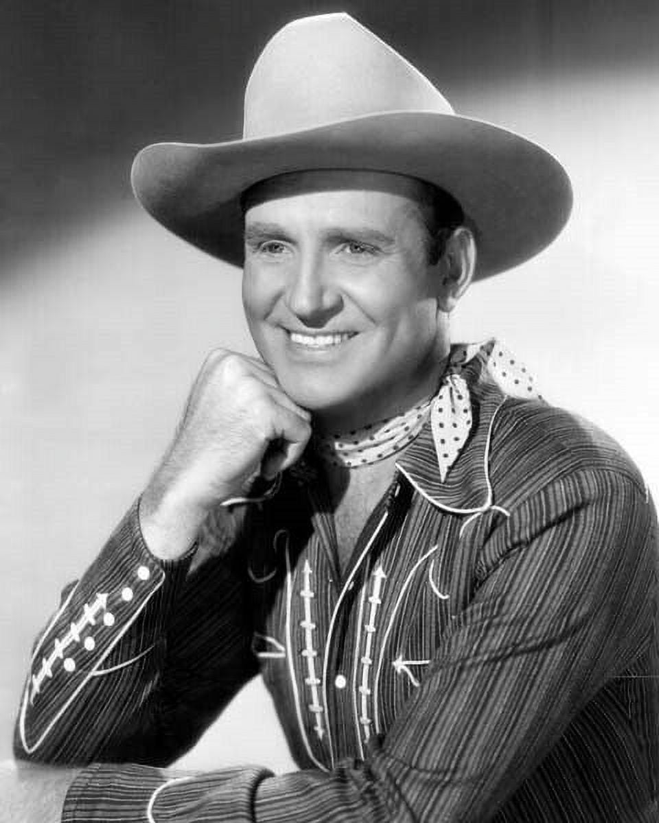 Gene Autry The Singing Cowboy smiling portrait in his western gear ...