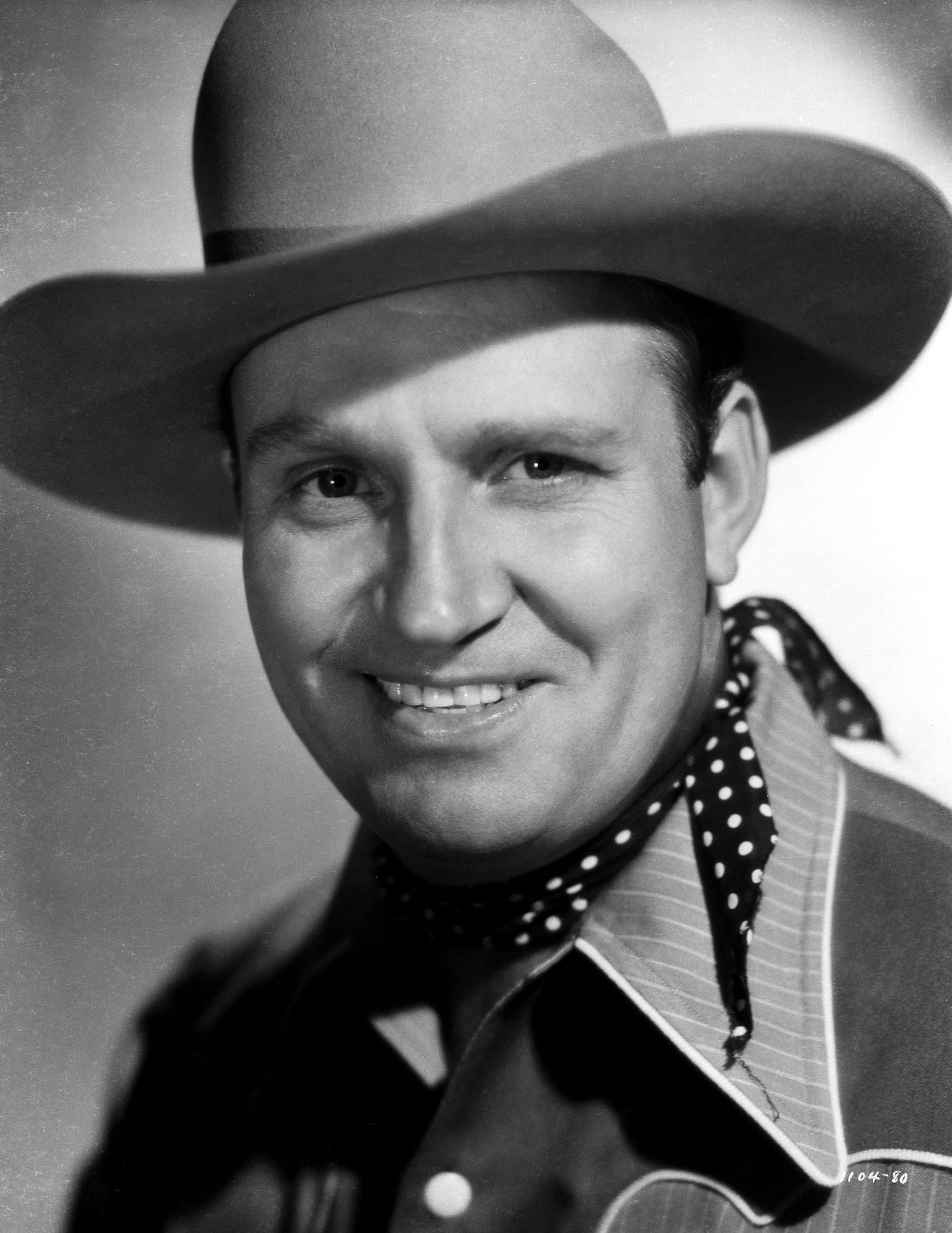 Gene Autry smiling in a Black and White Portrait Photo Print (24 x 30 ...