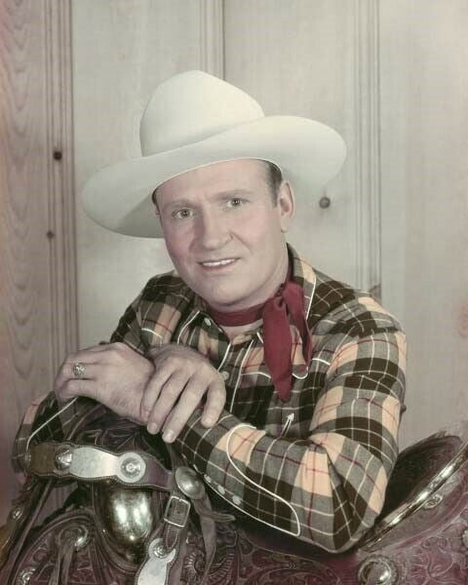 Gene Autry the Singing Cowboy 1940's portrait with his saddle Poster ...