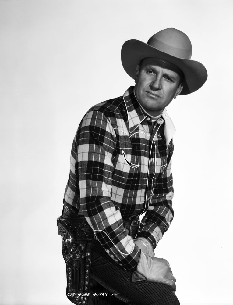 Gene Autry wearing Cowboy Outfit with White Background Photo Print (8 x ...