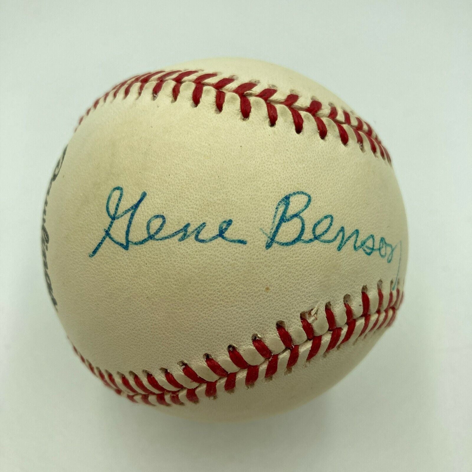 Gene Benson Signed Official Major League Baseball Negro League Legend ...