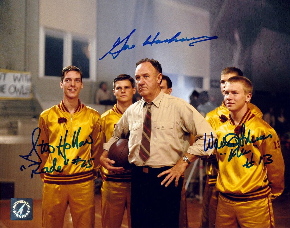 Gene Hackman. Hollar & Schenck Autographed Hoosiers 8x10 Photo ASI ...