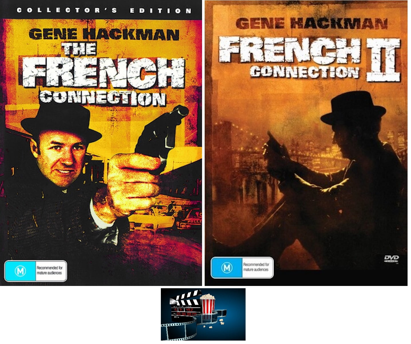 Gene Hackman THE FRENCH CONNECTION 1 One & 2 Two DVD Set Includes Movie ...