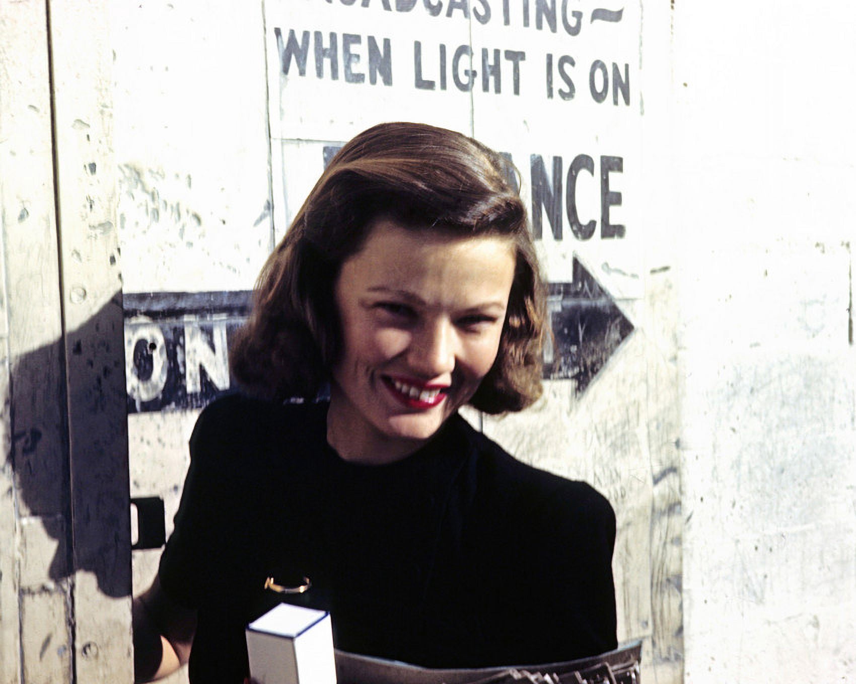 Gene Tierney Candid Late 1940's Rare Color 24X36 Classic Hollywood ...