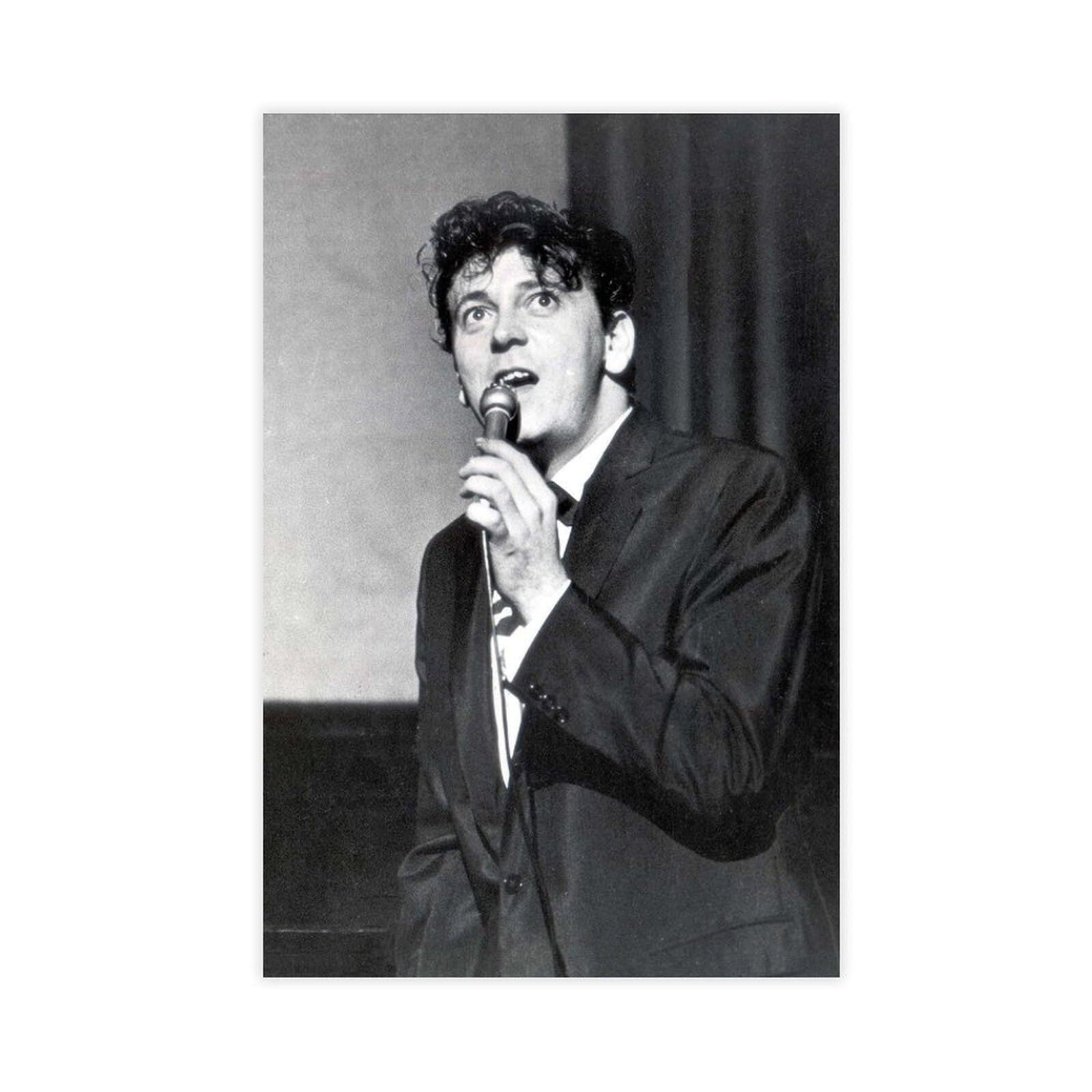 Gene_Vincent Singing Black And White Art Canvas Poster Posters for Home ...