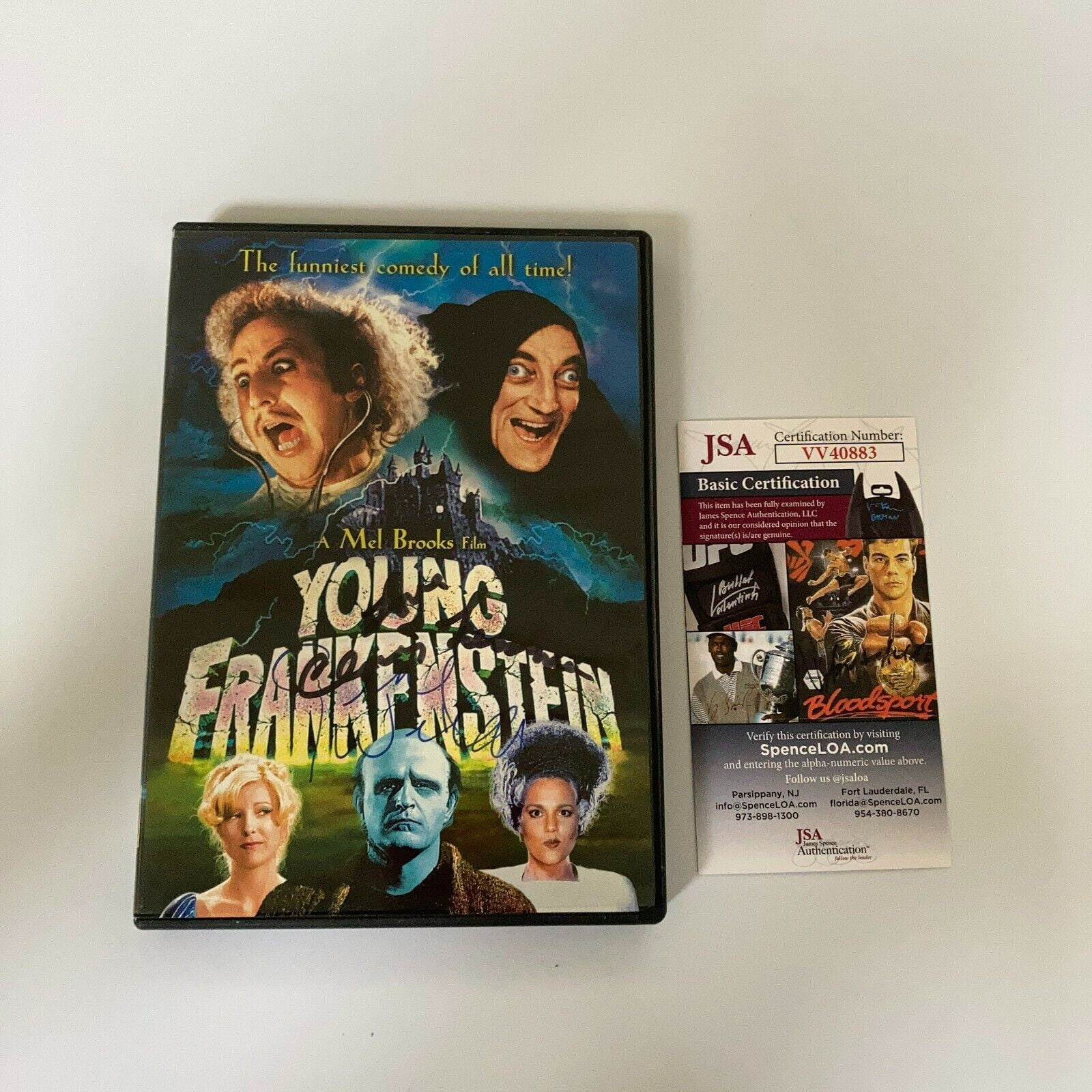 Gene Wilder Cloris Leachman Signed Young Frankenstein DVD Movie JSA COA ...