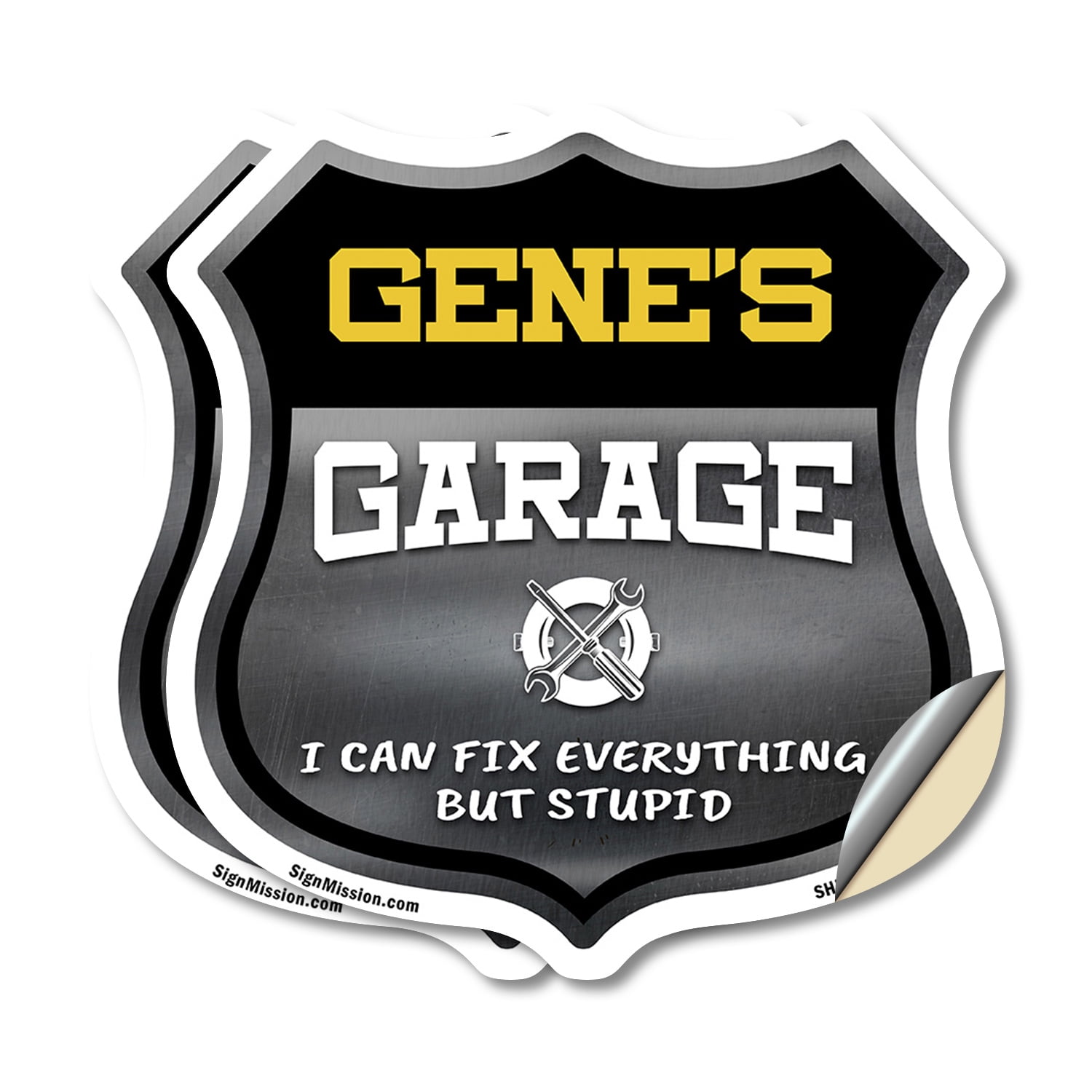 Gene's Garage I Can Fix Everything But Stupid (2 Pack) 18 inch X 18 ...