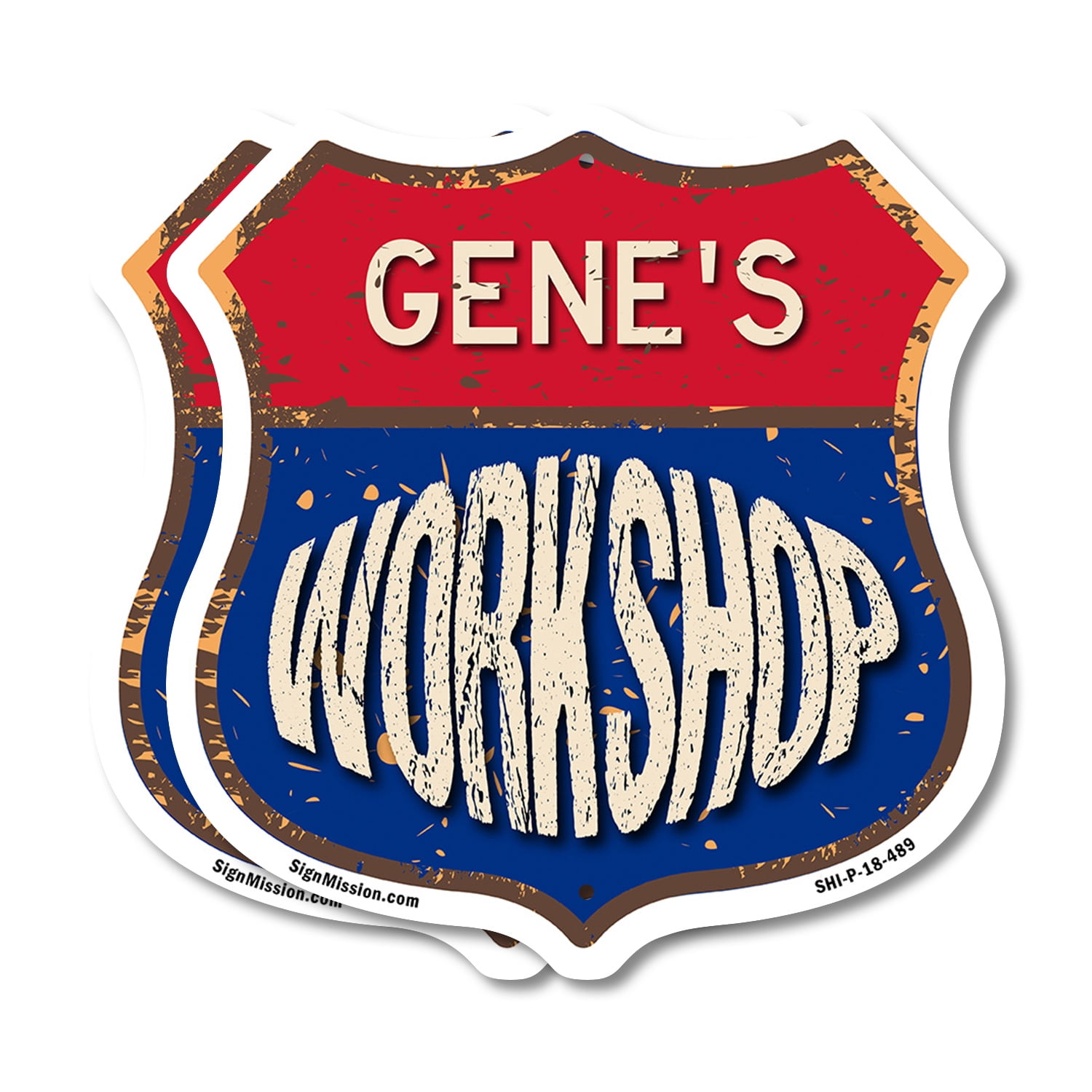 Gene's Workshop (2 Pack) 18 inch X 18 inch Shield Shaped Commercial ...