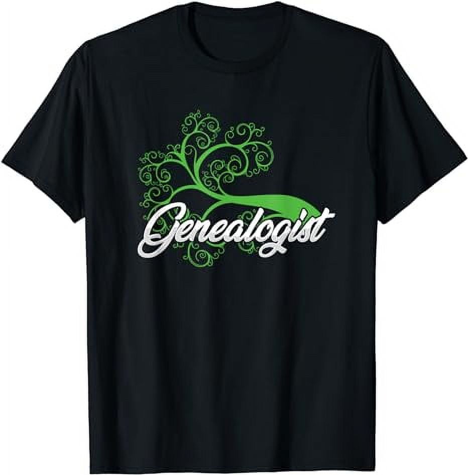 Genealogist Genealogy Ancestor Ancestry Family Tree Gift T-Shirt ...