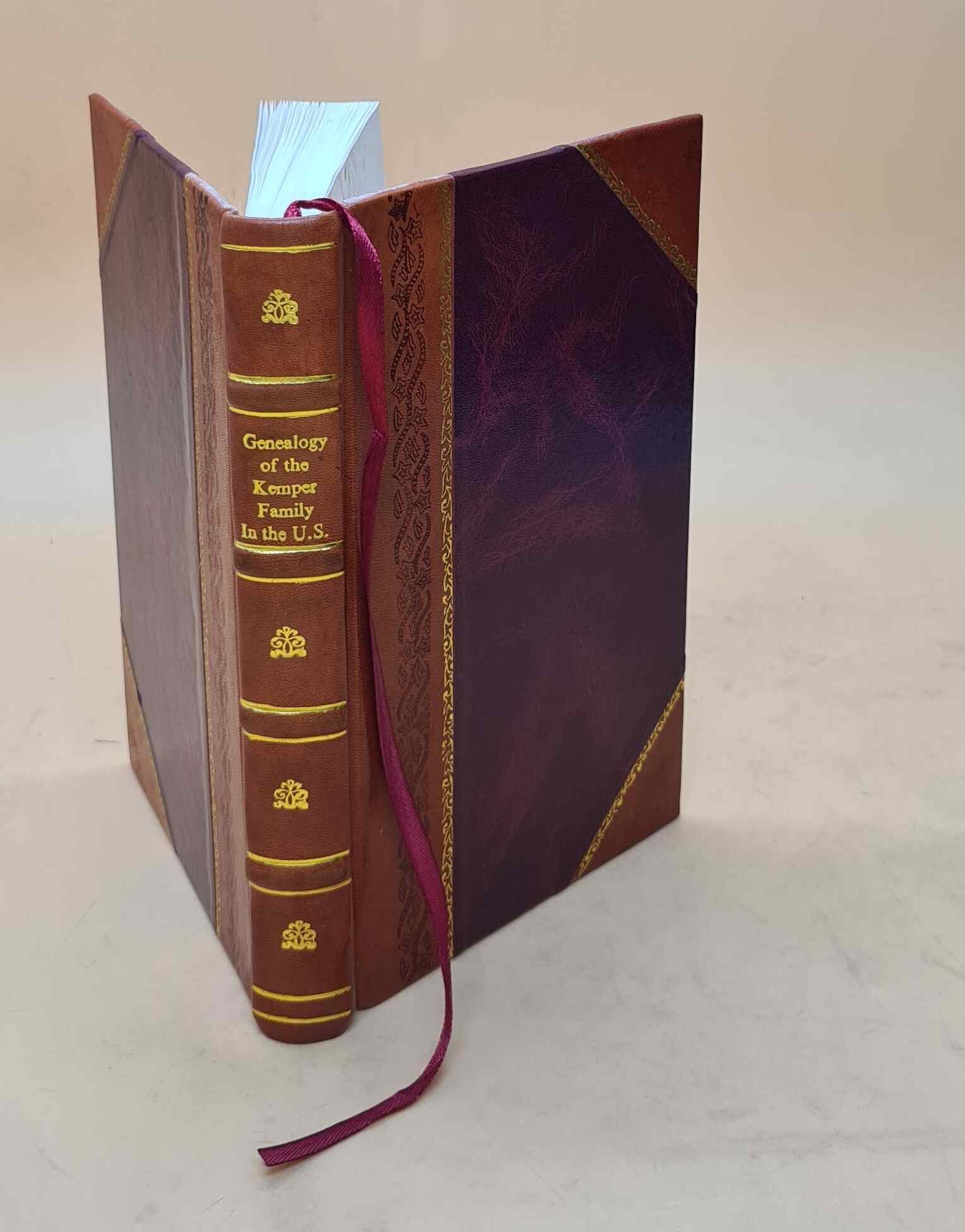 Genealogy of the Kemper family in the United States descendants of John ...