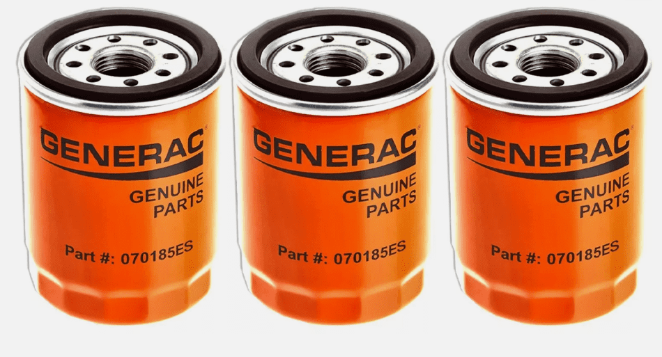 Generac - 3 PACK OIL FILTER 90 LOGO ORNG-CAN - 070185ES / 070185E 90mm ...