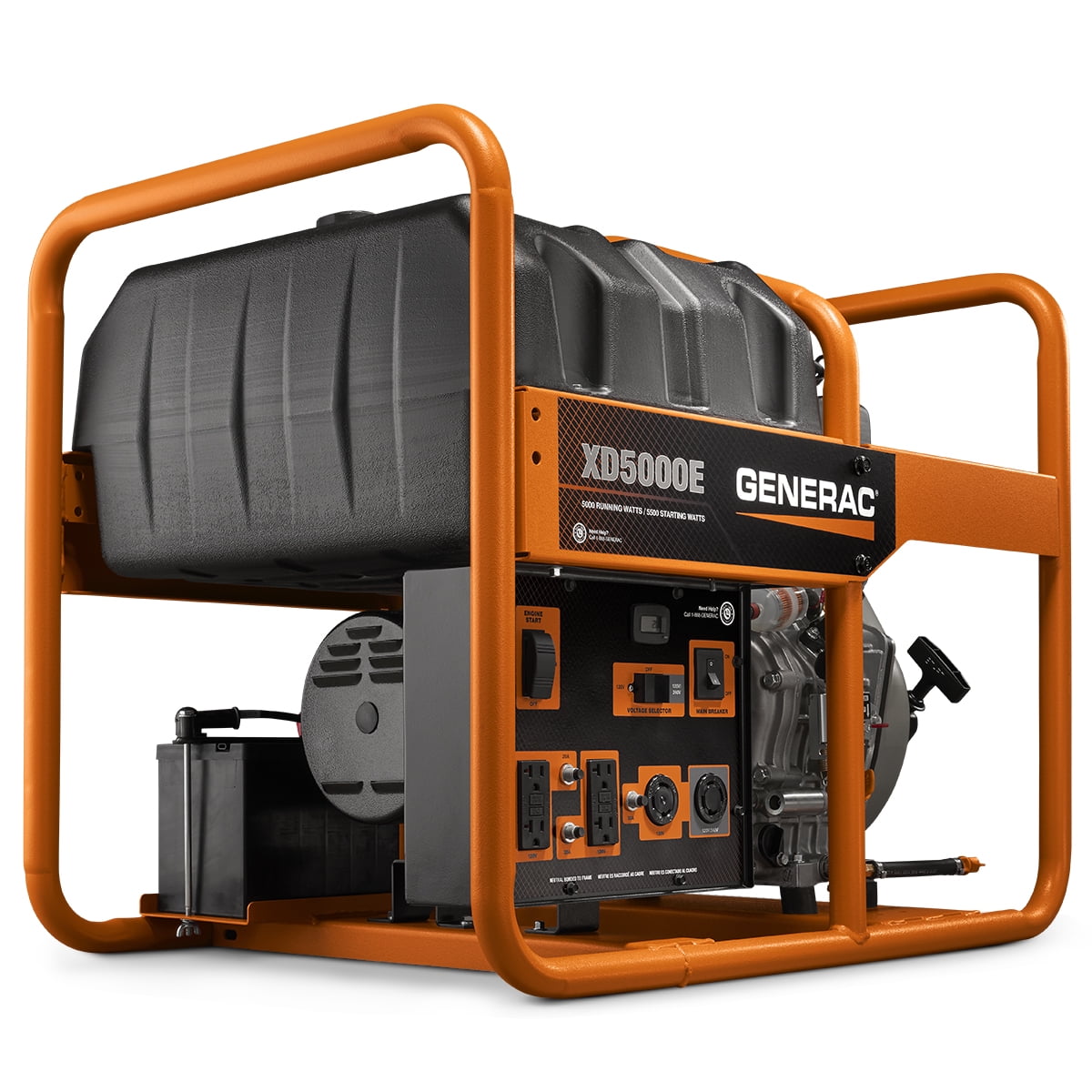Generac 5000W Electric Start Power Generator, Hour meter - Walmart.com