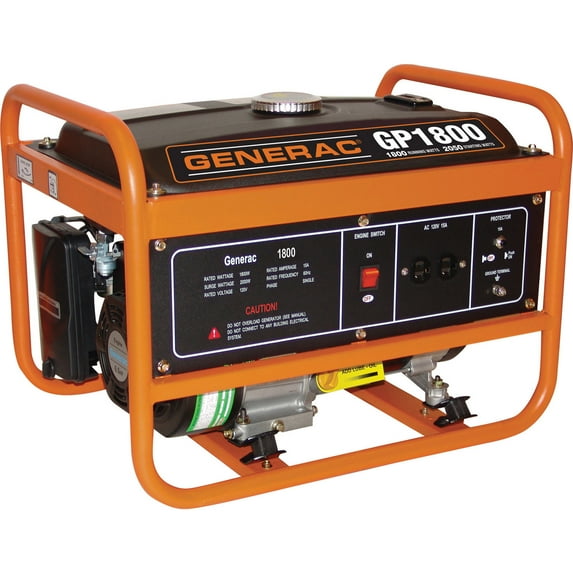 Generac 5981- 1800-Watt Gasoline Powered Portable Generator, 49/CSA ...