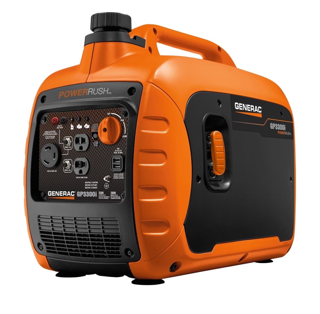 Generac 7153 GP3300i 3,300-Watt Gas-Powered Portable Inverter Generator ...