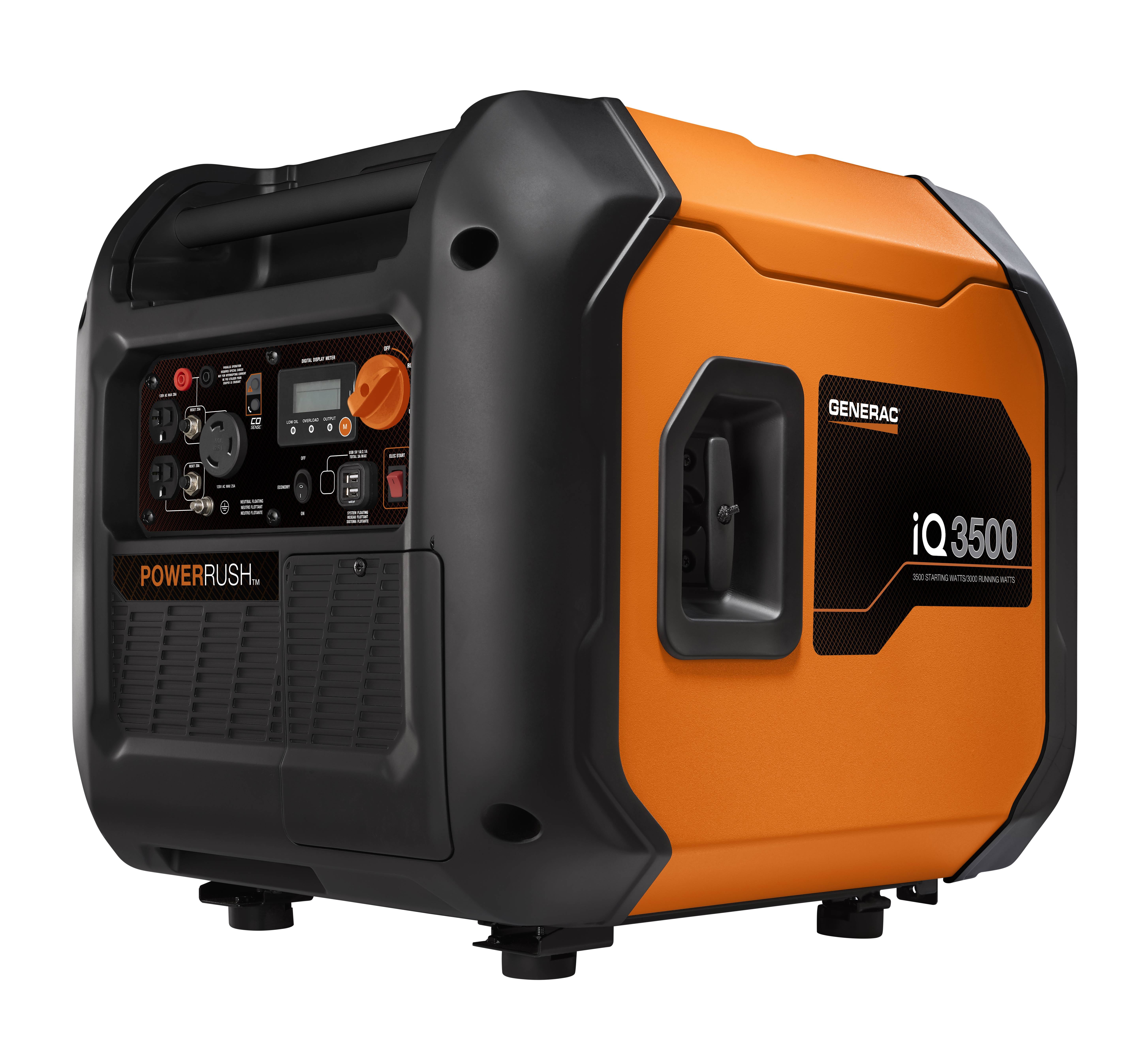 Generac 7723 iQ3500 Gas Powered Portable Inverter Generator with ...
