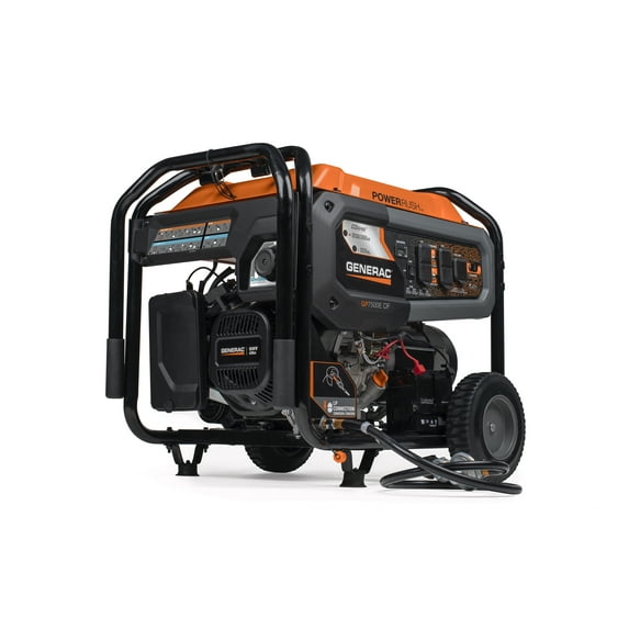 Generac 8011 GP7500E 7500 Watt Dual Fuel Portable Gas Powered Generator ...