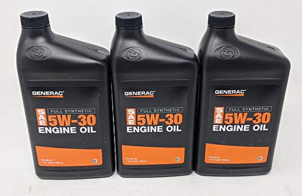 Free Shipping! Generac Full Synthetic Motor Oil 5W-30 SN Quart Bottle ...