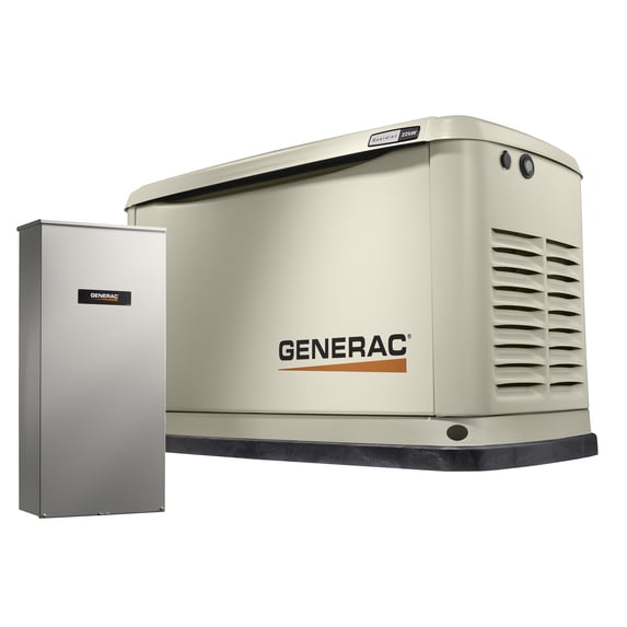 Generac Guardian 14kW Push Button Start House Generator, CO Shut-Off ...