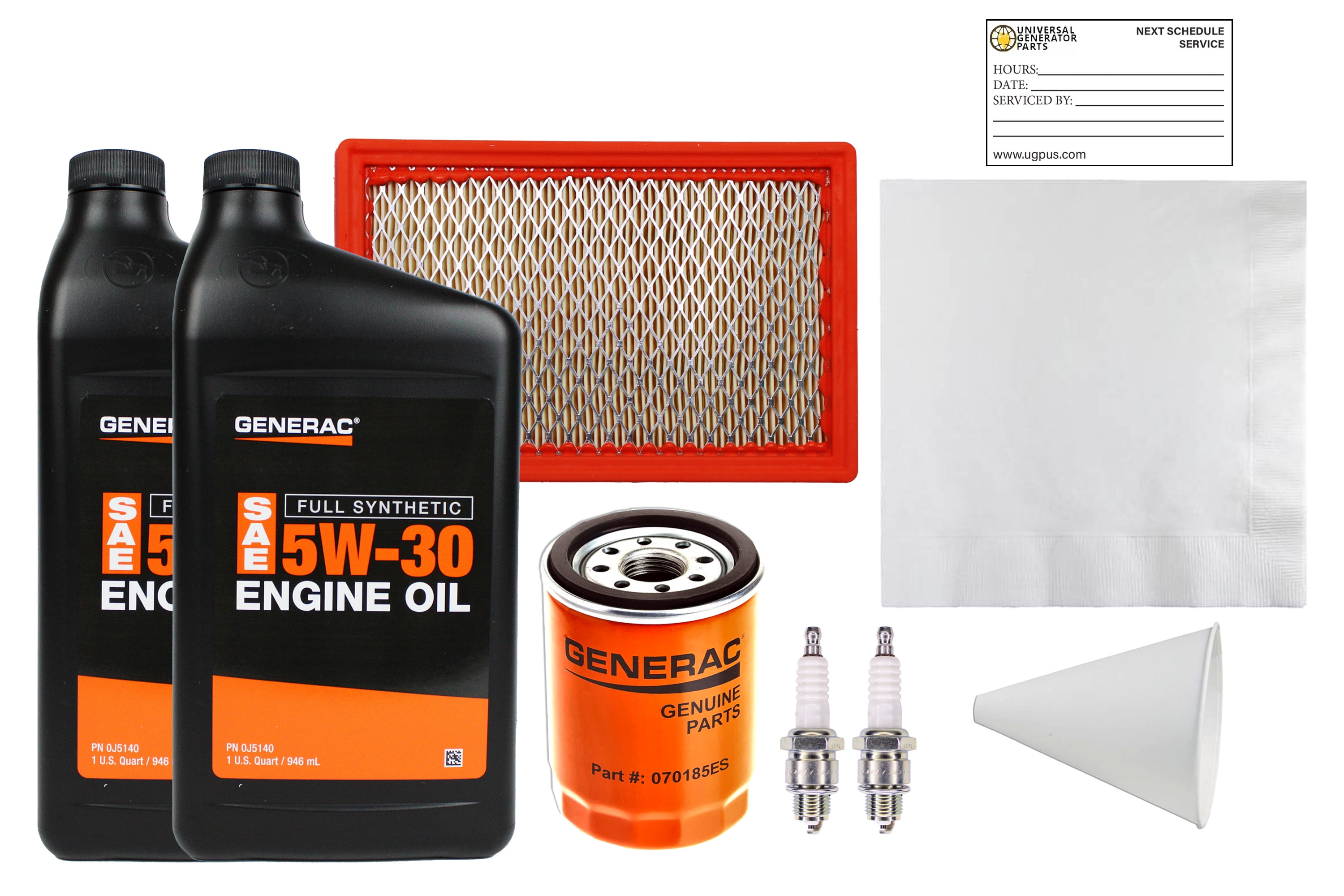 Generac Maintenance Kit for 11KW Evolution Standby Units (Includes 5w30 ...