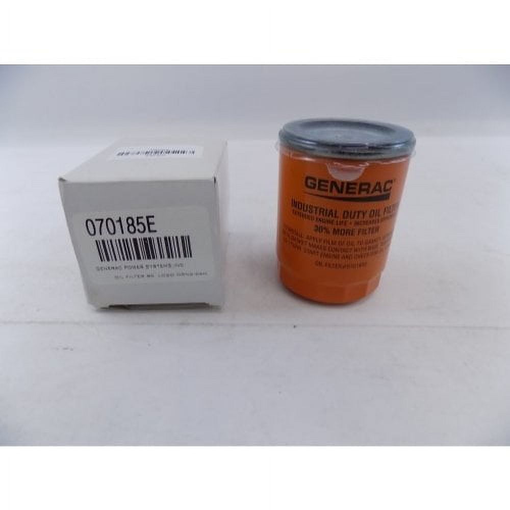 Generac Oil Filter 070185E 8 Pack Extended Life, Oil Filter is 30% ...