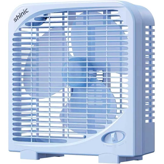 General 10" Tabletop Box Fan for Bedroom, 2 Speeds, Quiet Table Fans ...