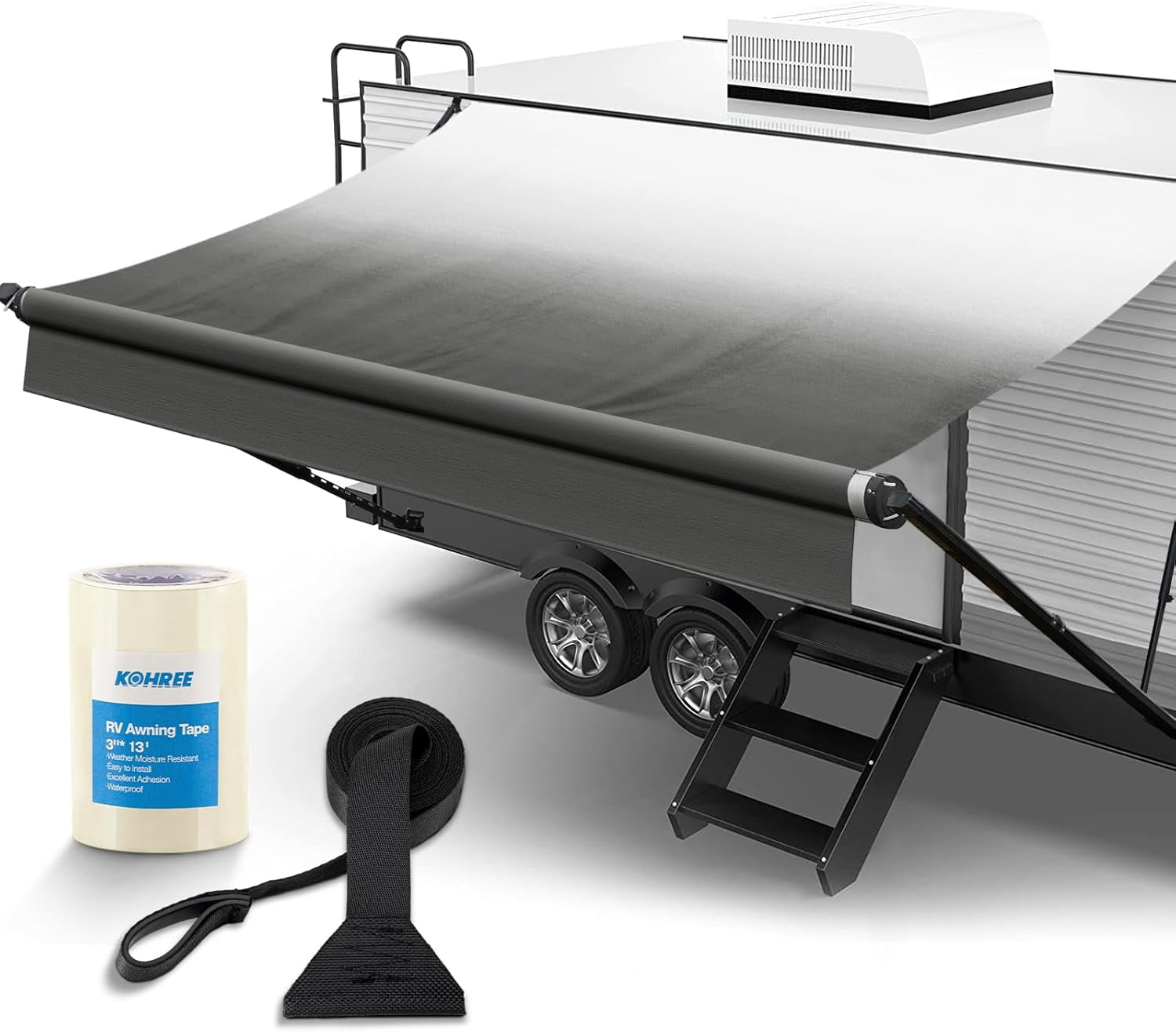 General 17' Rv Awning Fabric Replacement, 19oz Weatherproof Heavy Duty ...