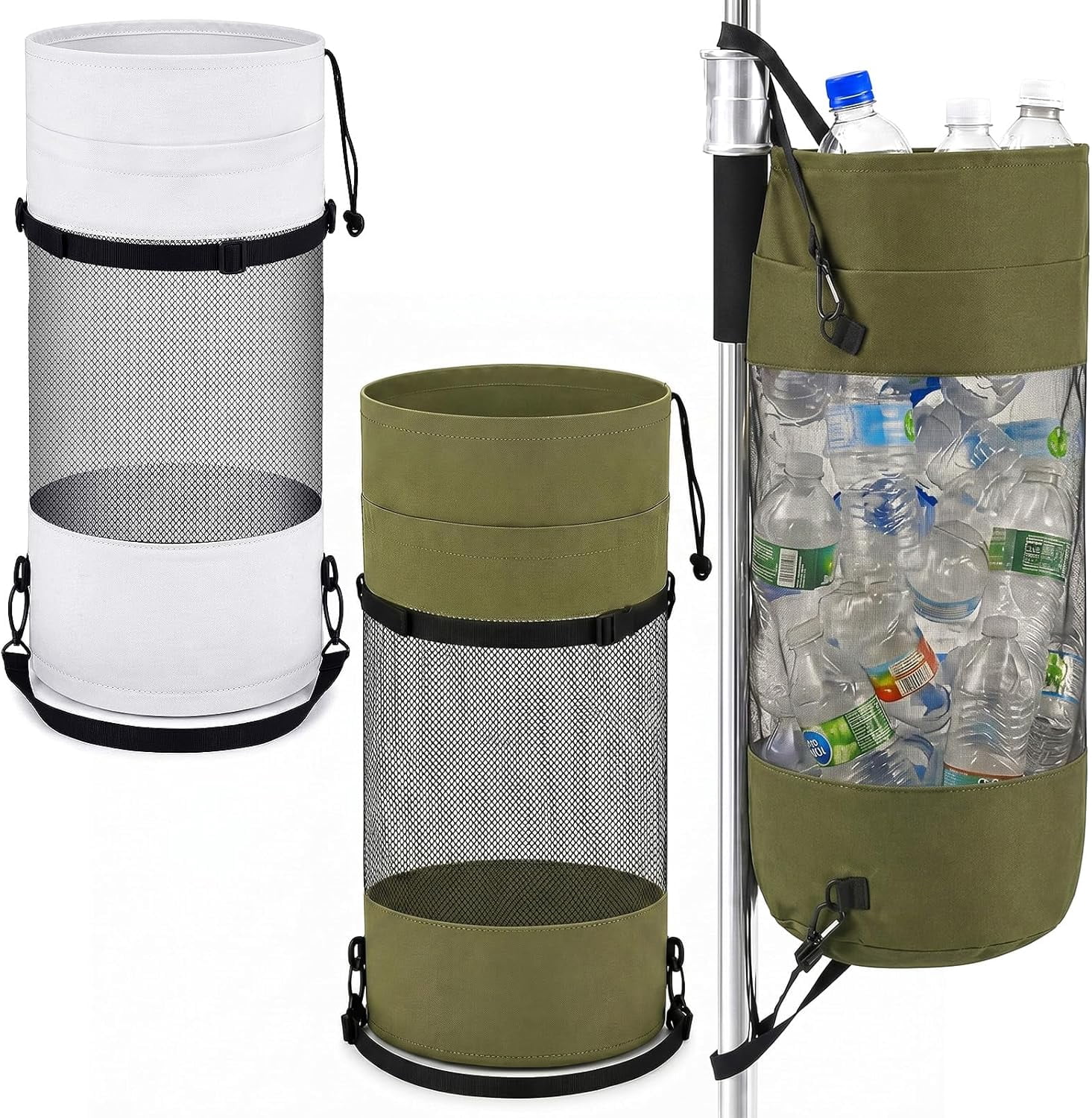 General 2 Packs Portable Boat Accessories Mesh Trash Bags Trash Can ...