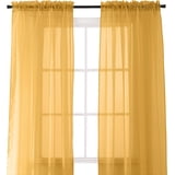 General 2-Piece Sheer Panel with 2inch Rod Pocket - Window Curtains 40 ...