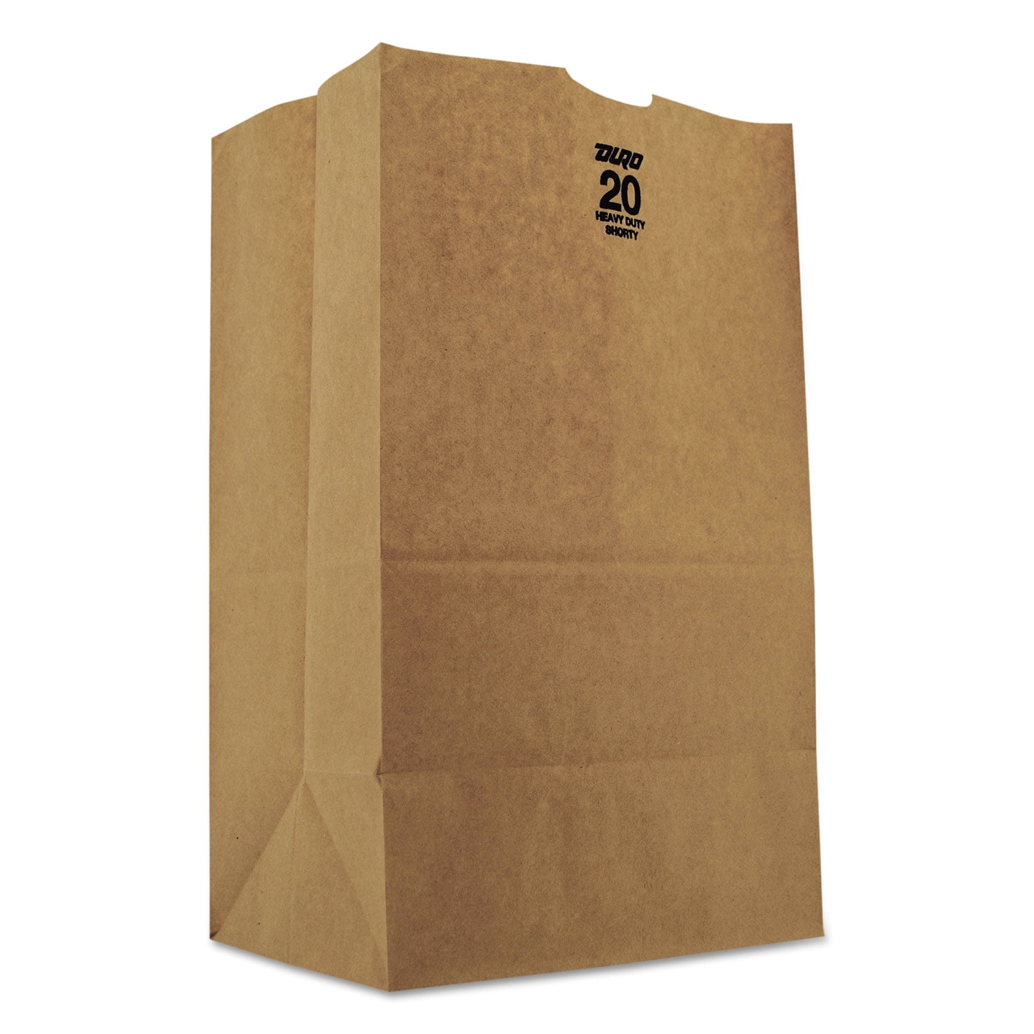 General #20 Squat Paper Grocery 50lb Kraft Heavy-Duty 8 1/4 x5 5/16 x13 ...