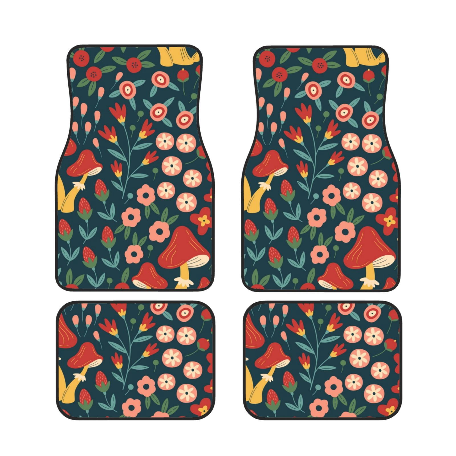 General 4pc Car Floor Mat Rubber Anti-Slip Waterproof Easy To Clean Car ...