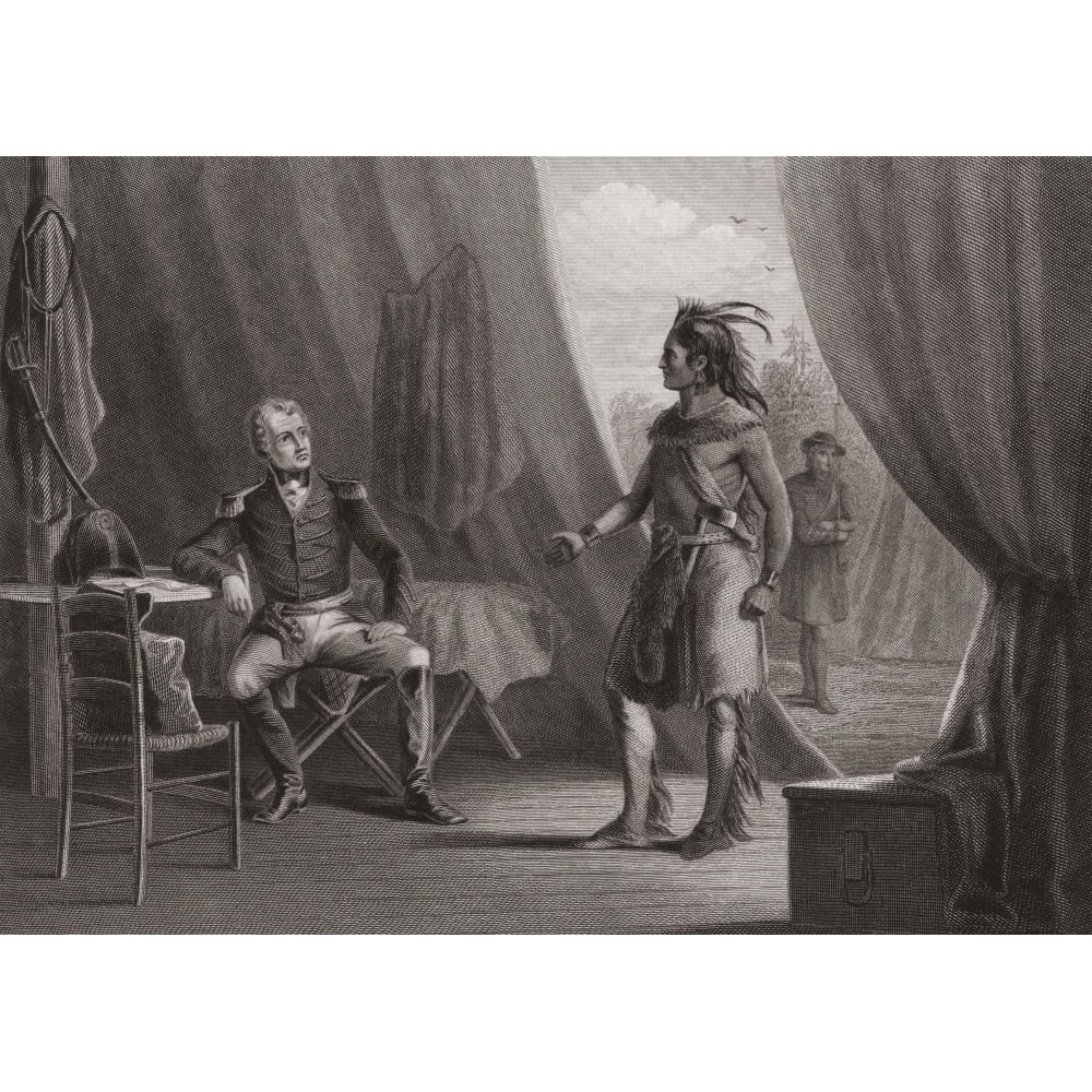 General Andrew Jackson And Creek Chief Red Eagle After The Battle Of ...