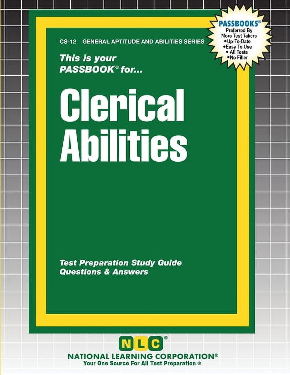General Aptitude and Abilities Clerical Abilities, Book 12, (Paperback ...
