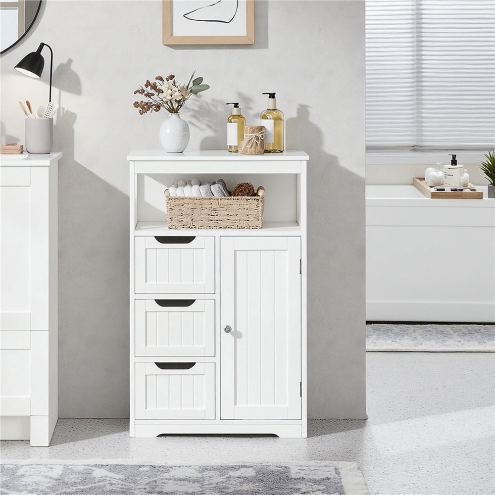 General Bathroom Storage Cabinet with Drawers, Moisture-Resistant ...