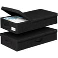 General Under Bed Storage Containers, Set of 2 Low Profile Under Crib ...