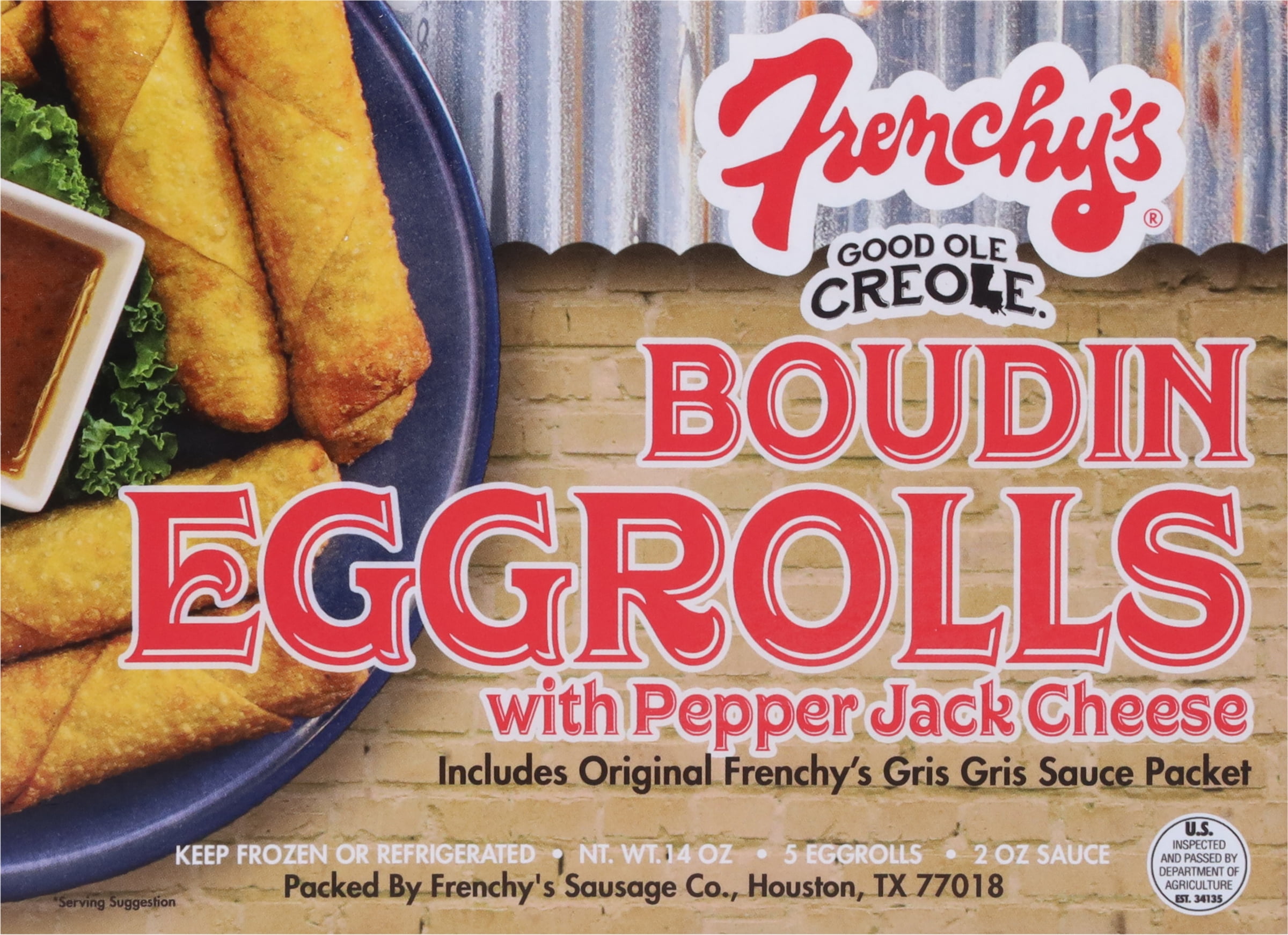 Frenchy's Boudin Eggroll with Cheese & Sauce - Walmart.com