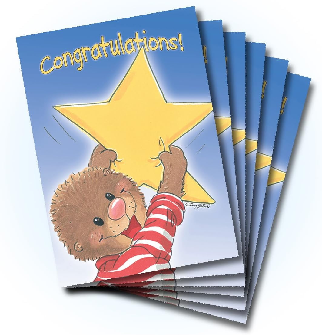 General Congratulations Greeting Card 6-Pack 10285 - Walmart.com