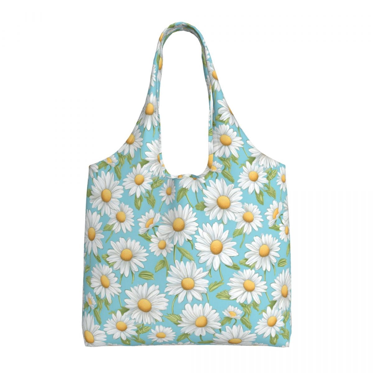 General Daisies Pattern Daisy Canvas Shoulder Bag for Commuting ...