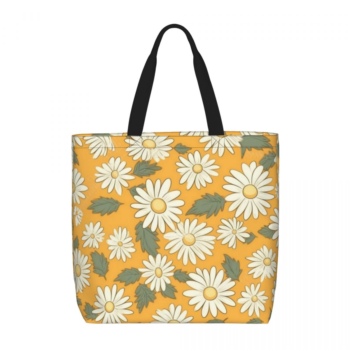 General Daisies Pattern Daisy Large Capacity Zipper Shoulder ...