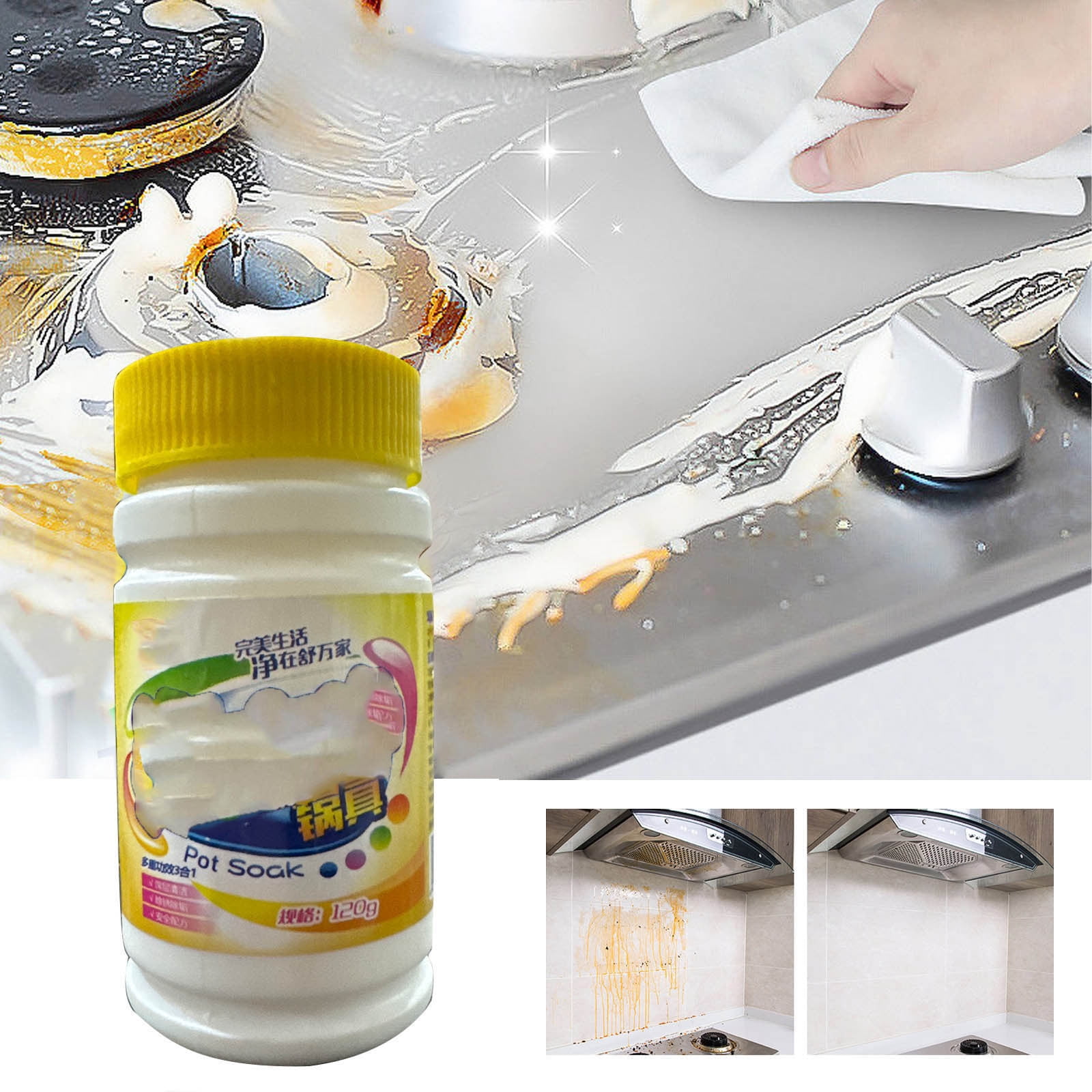 General Degreaser Kitchen Cleaner Powder | Heavy-Duty Oil Stain Remover ...