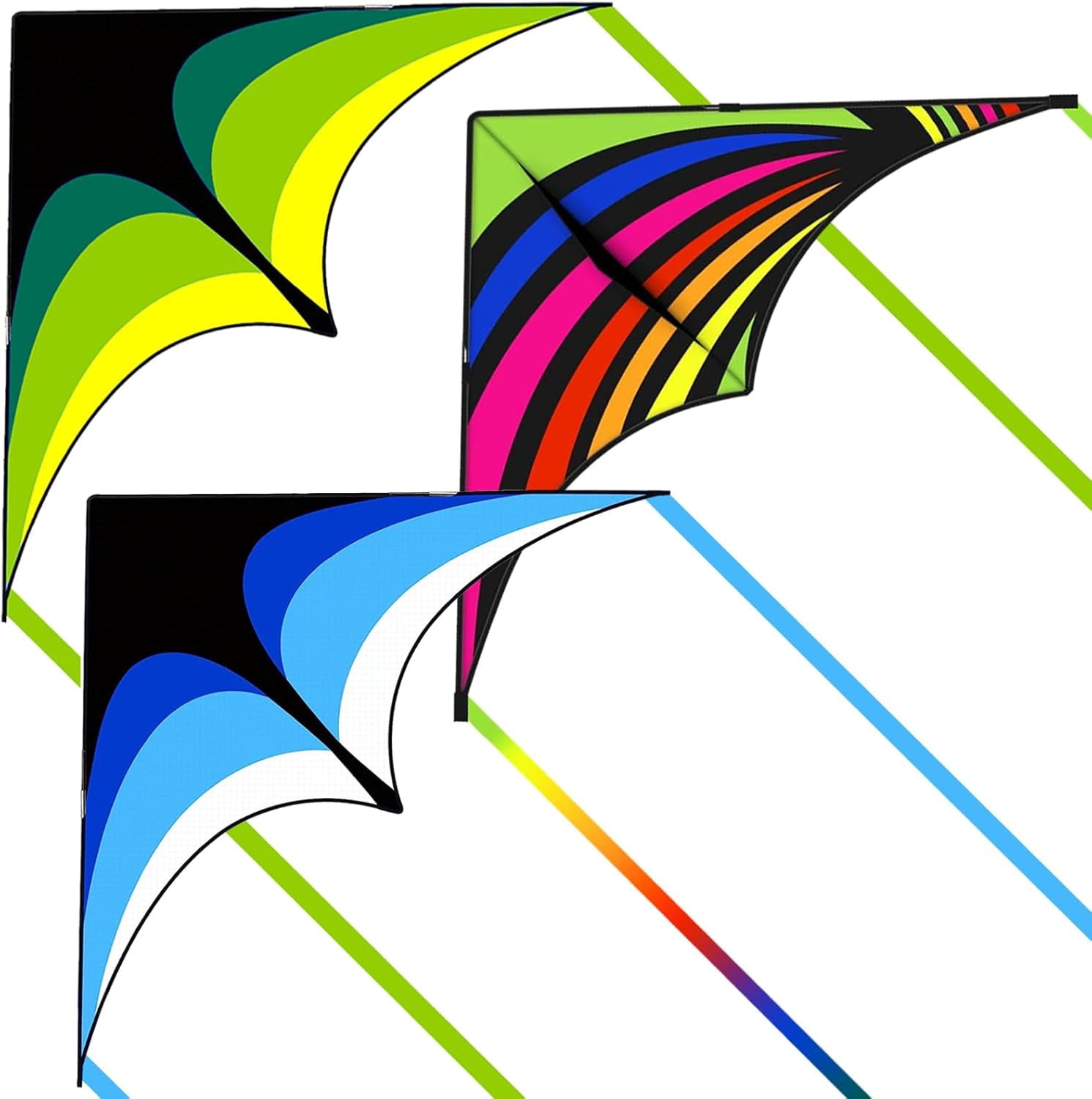 General Delta Kite for Kids & Adults, Extremely Easy to Fly Kite for ...