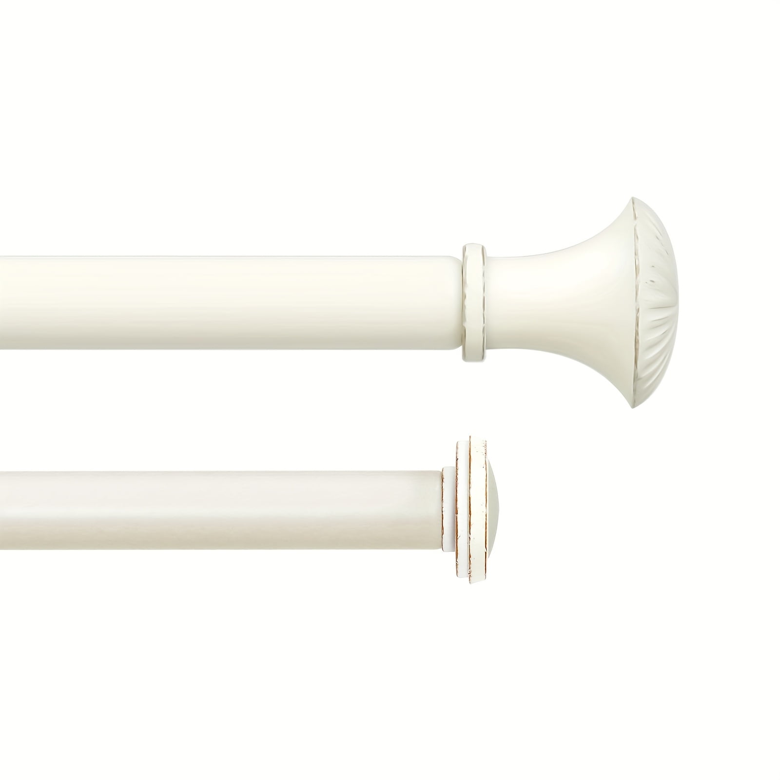 General Double Curtain Rod Set with Trumpet Finials ,Multiple Lengths ...