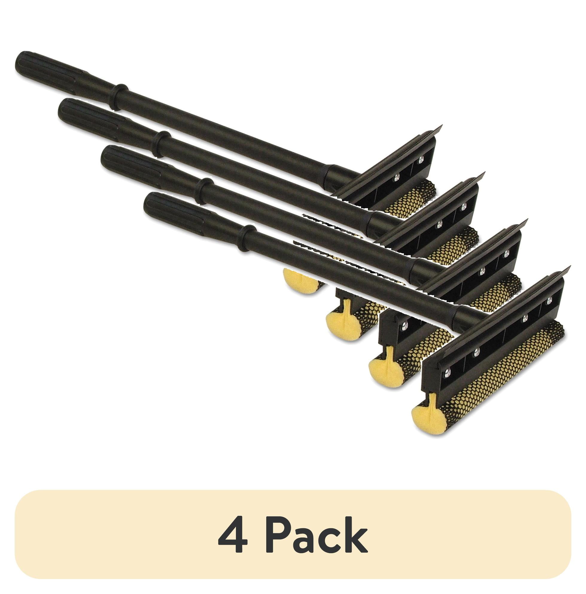 (4 pack) General-Duty Squeegee, 8" Sponge Head/Rubber Blade, 16 ...