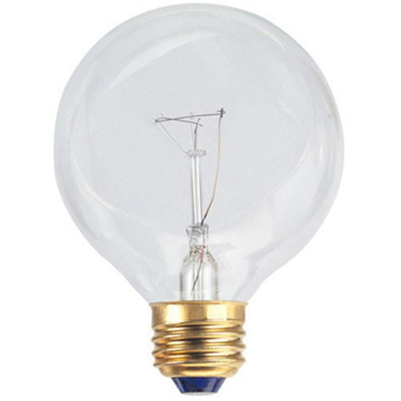 General Electric 12983 25W G25 Globe Light Bulb Crystal, Clear - Medium ...