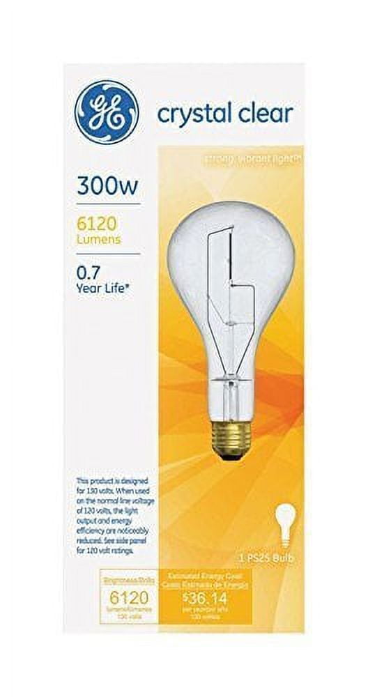 General Electric 20917 - 300 Watt General Purpose PS25 Incandescent ...